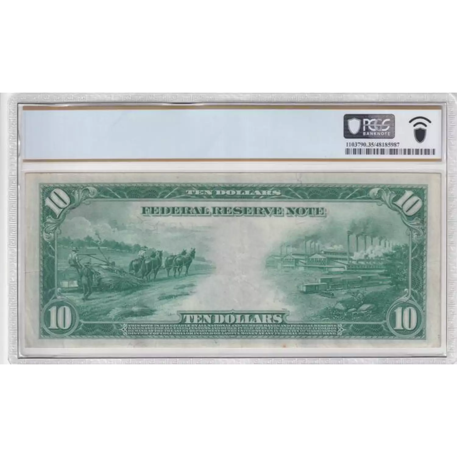 $10 1914 Red Seal Federal Reserve Notes 930 - Hertel's Coins Inc.