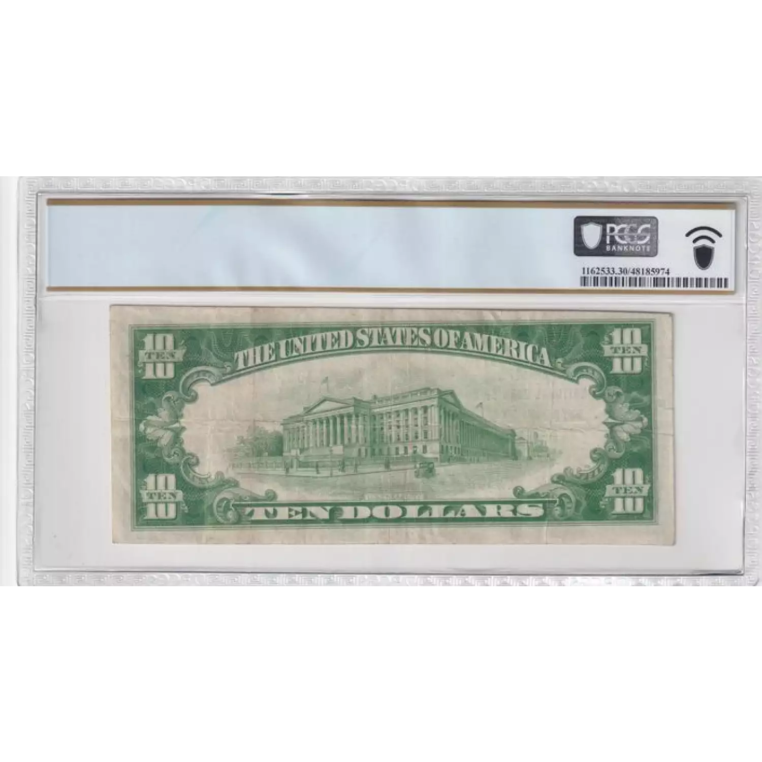 $10 1929 small brown seal. Small National Bank Notes 1801-2 - Hertel's ...
