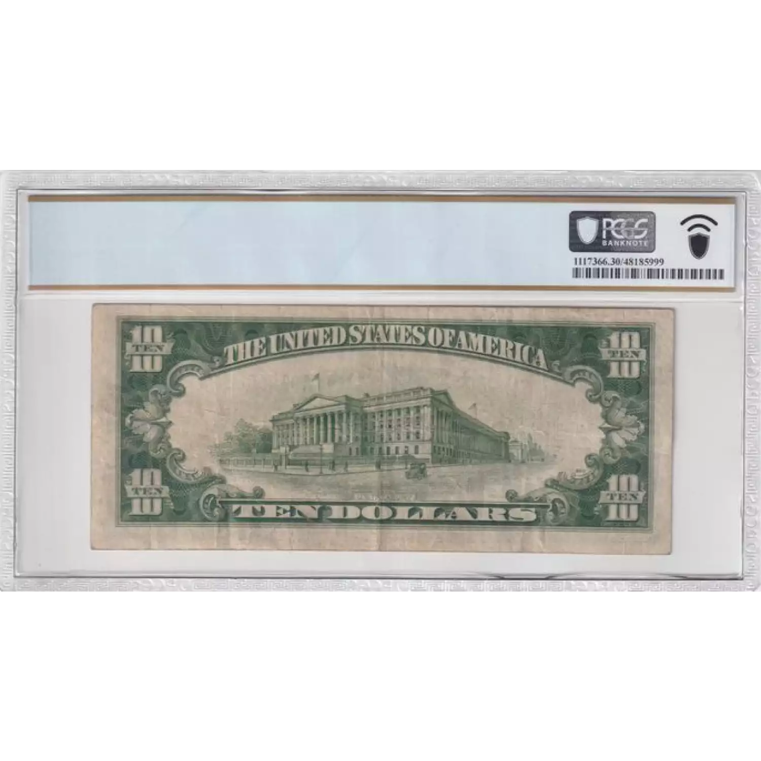 $10 1934-A yellow seal Emergency Notes Issued During WW2 2309 - Hertel ...