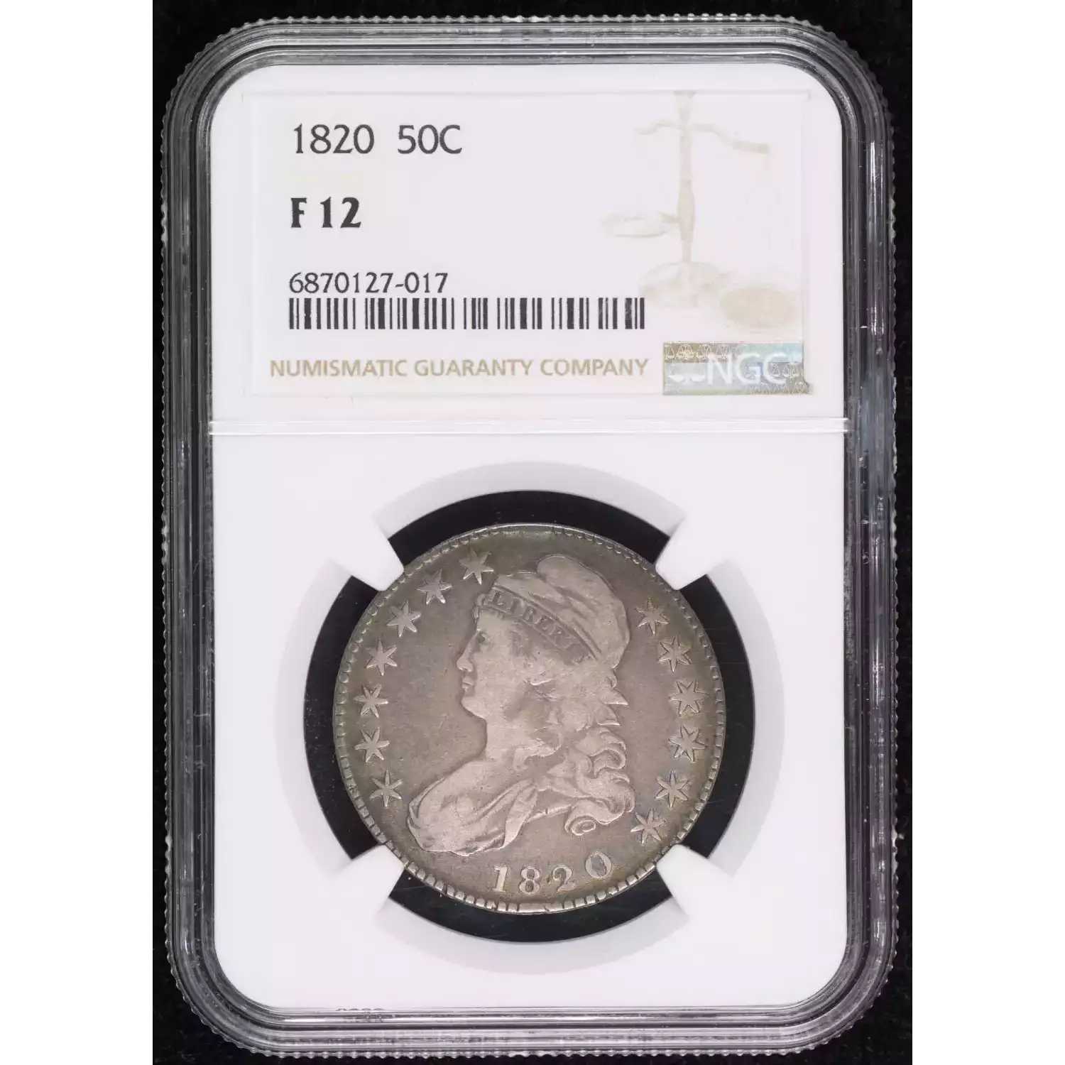 1820 Capped Bust Half Dollars NGC F-12 - Hertel's Coins Inc.