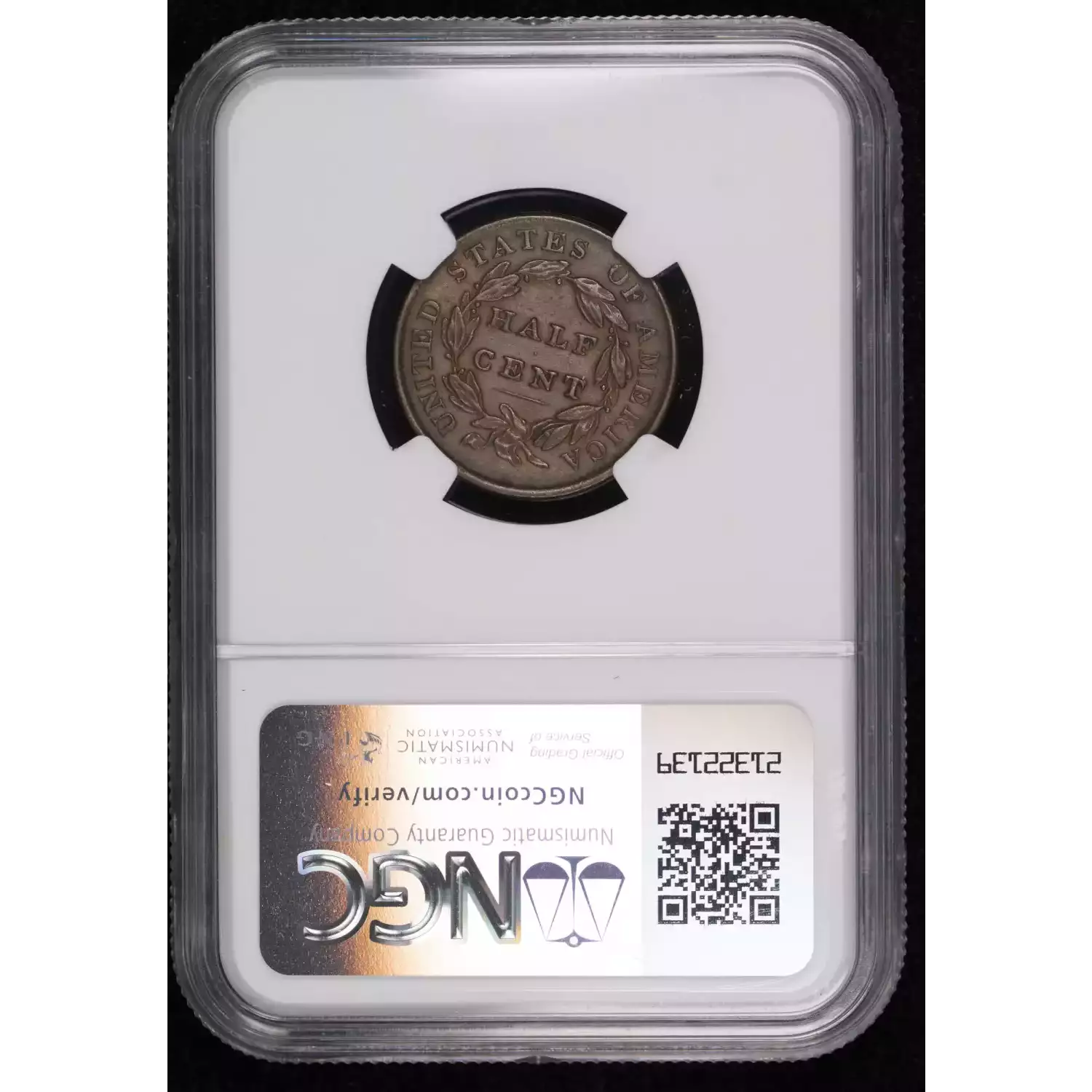 1835 Half Cents Classic Head 1809 - 36 NGC AU-55 BN - Hertel's Coins Inc.