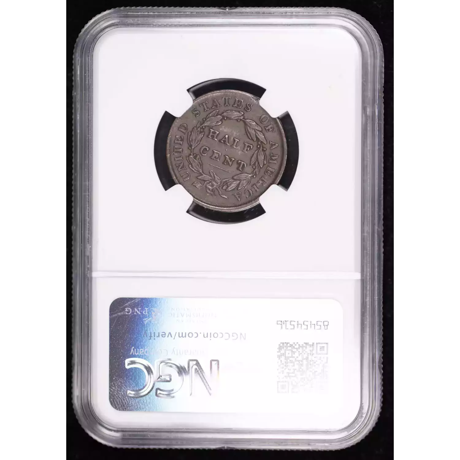 1835 Half Cents Classic Head 1809 - 36 NGC XF-40 BN - Hertel's Coins Inc.