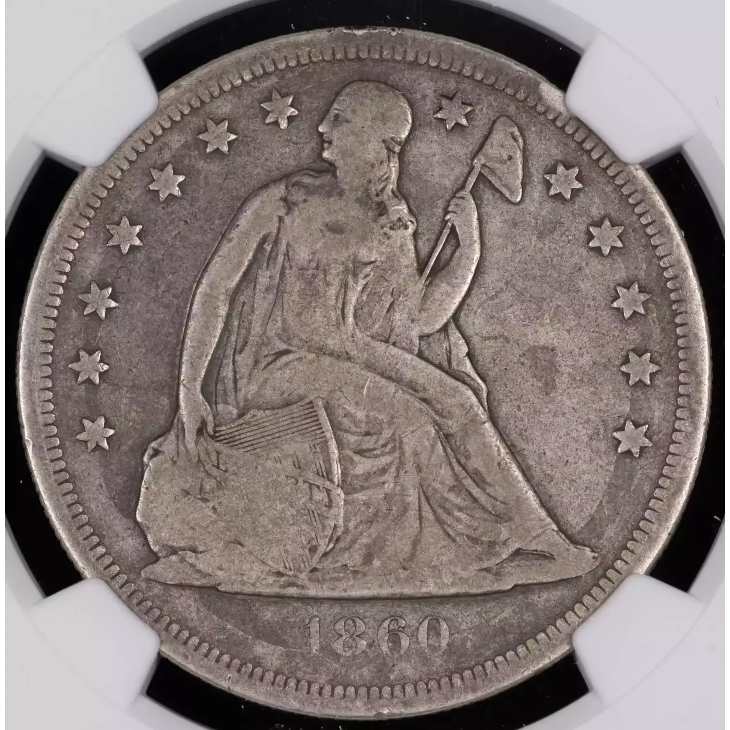 1860-O Liberty Seated Silver Dollars NGC F-15 - Hertel's Coins Inc.