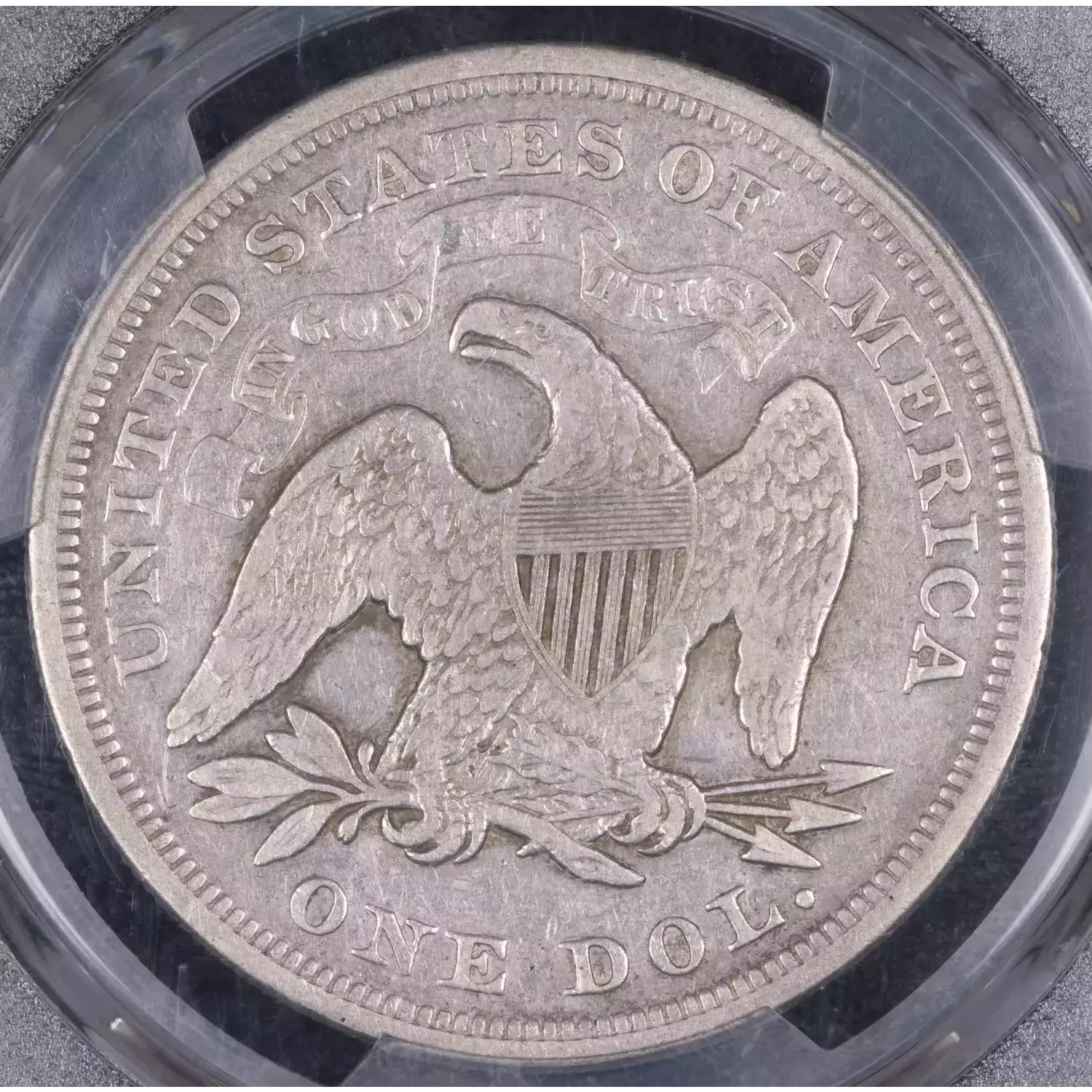 1869 Liberty Seated Silver Dollars PCGS F-15 - Hertel's Coins Inc.