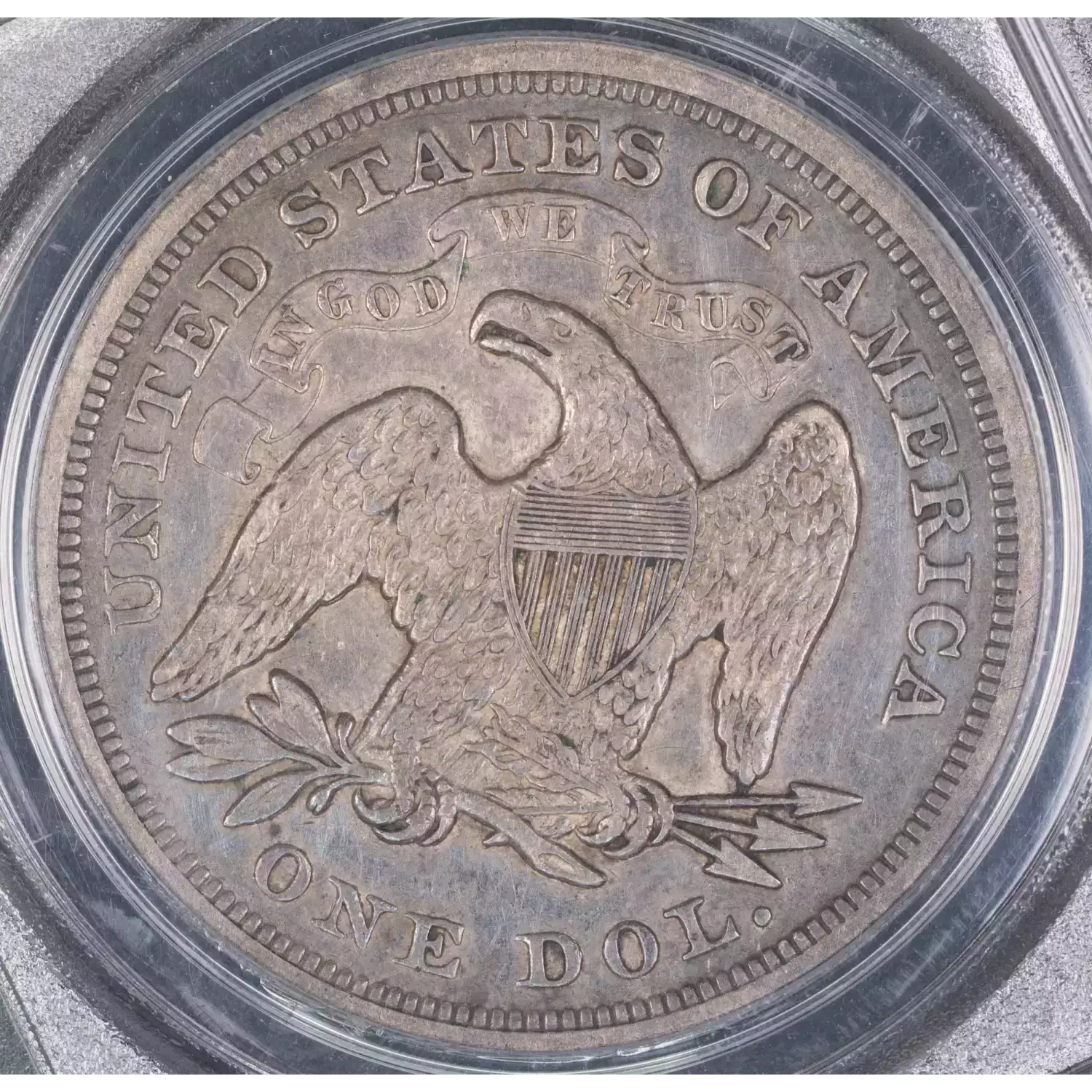 1871 Liberty Seated Silver Dollars PCGS VF-35 OGH - Hertel's Coins Inc.