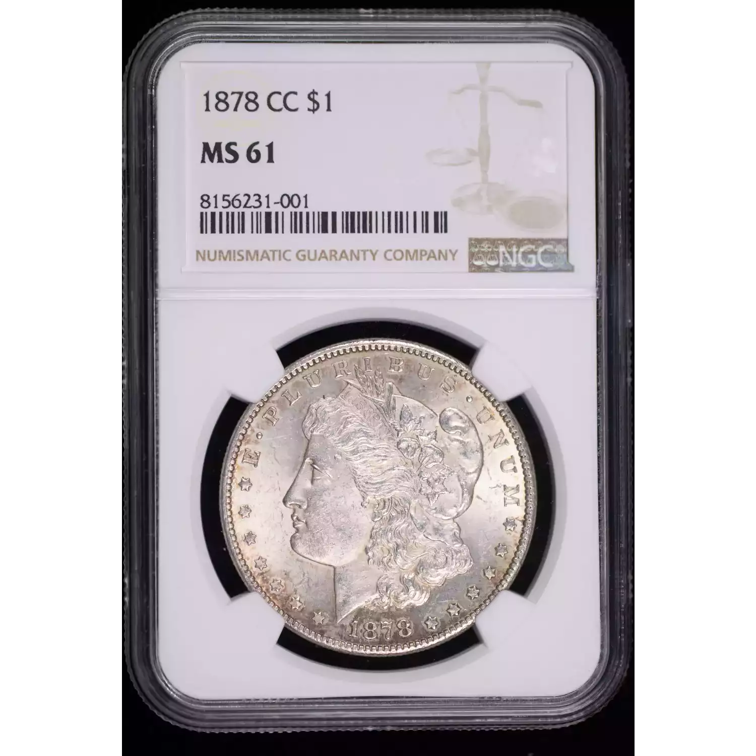 1878-CC Morgan Silver Dollar NGC MS-61 - Hertel's Coins Inc.