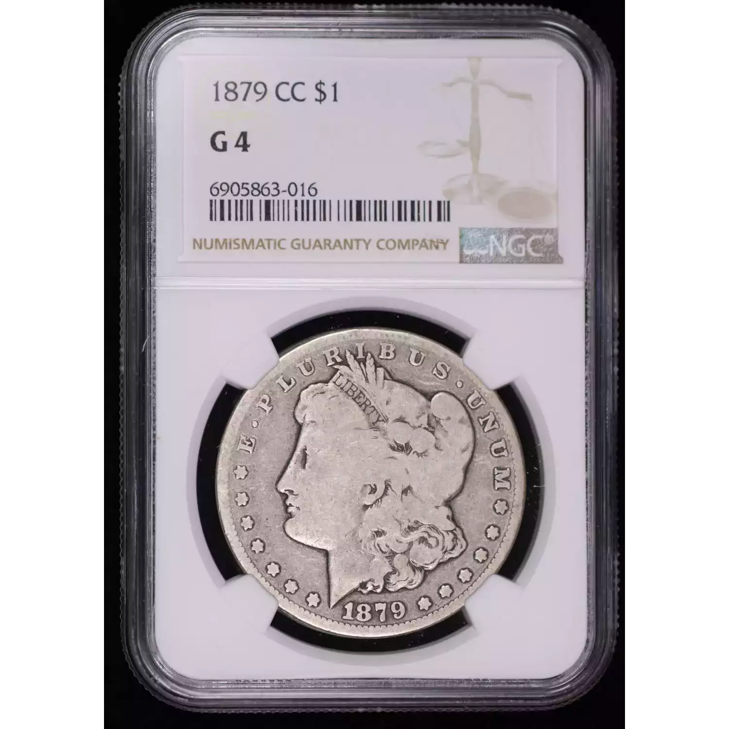 1879-CC Morgan Silver Dollar NGC G-4 - Hertel's Coins Inc.