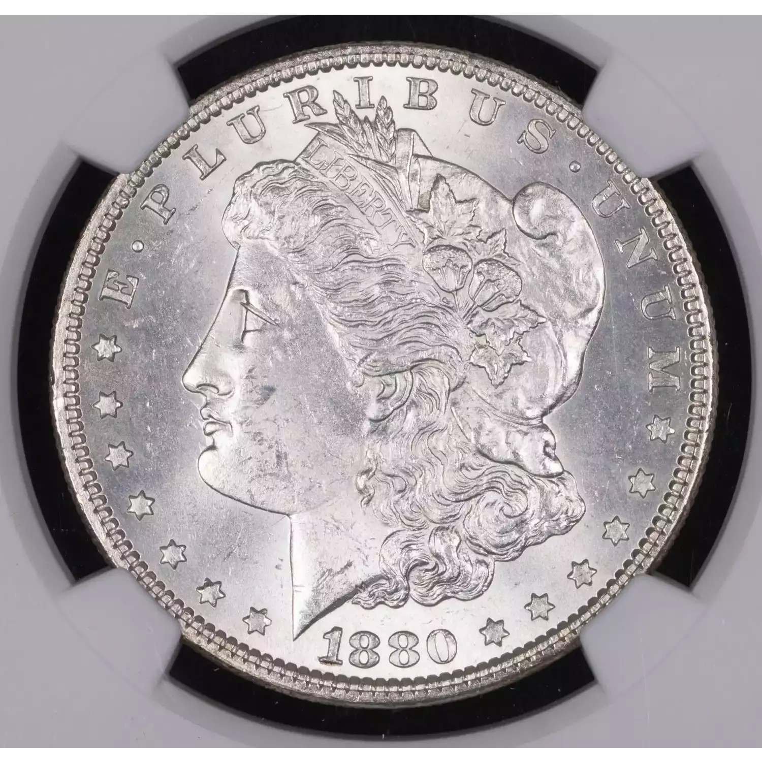 1880 Morgan Silver Dollar NGC MS-61 - Hertel's Coins Inc.