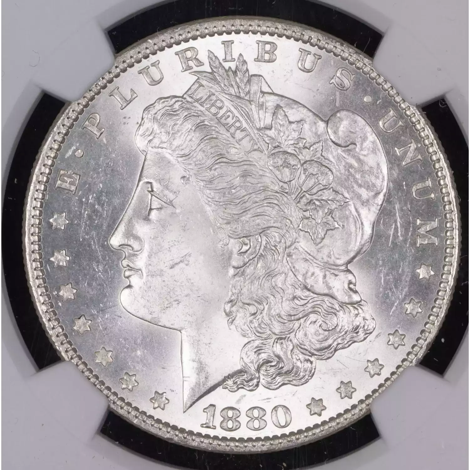 1880 Morgan Silver Dollar NGC MS-62 - Hertel's Coins Inc.