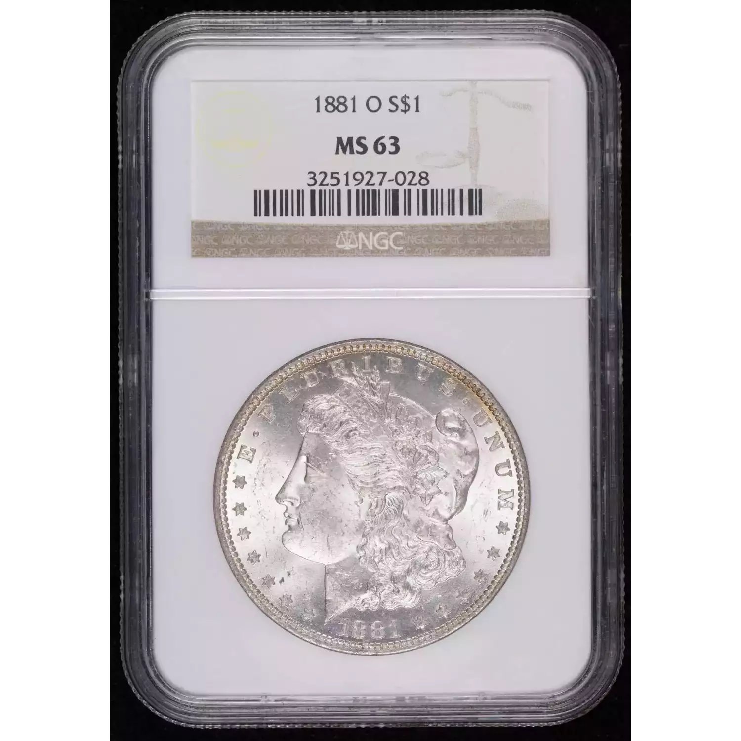 1881-O Morgan Silver Dollar NGC MS-63 - Hertel's Coins Inc.