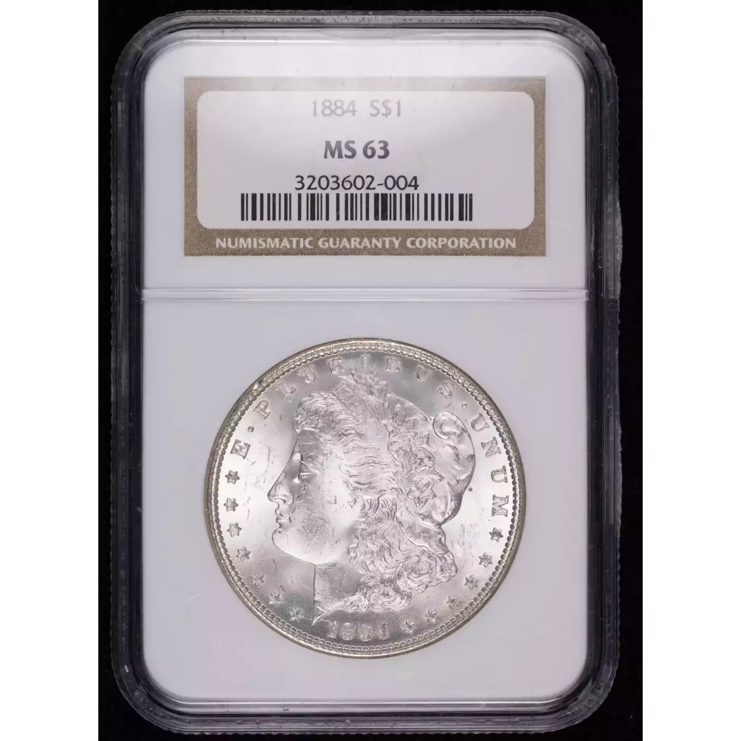 1884 Morgan Silver Dollar NGC MS-63 - Hertel's Coins Inc.
