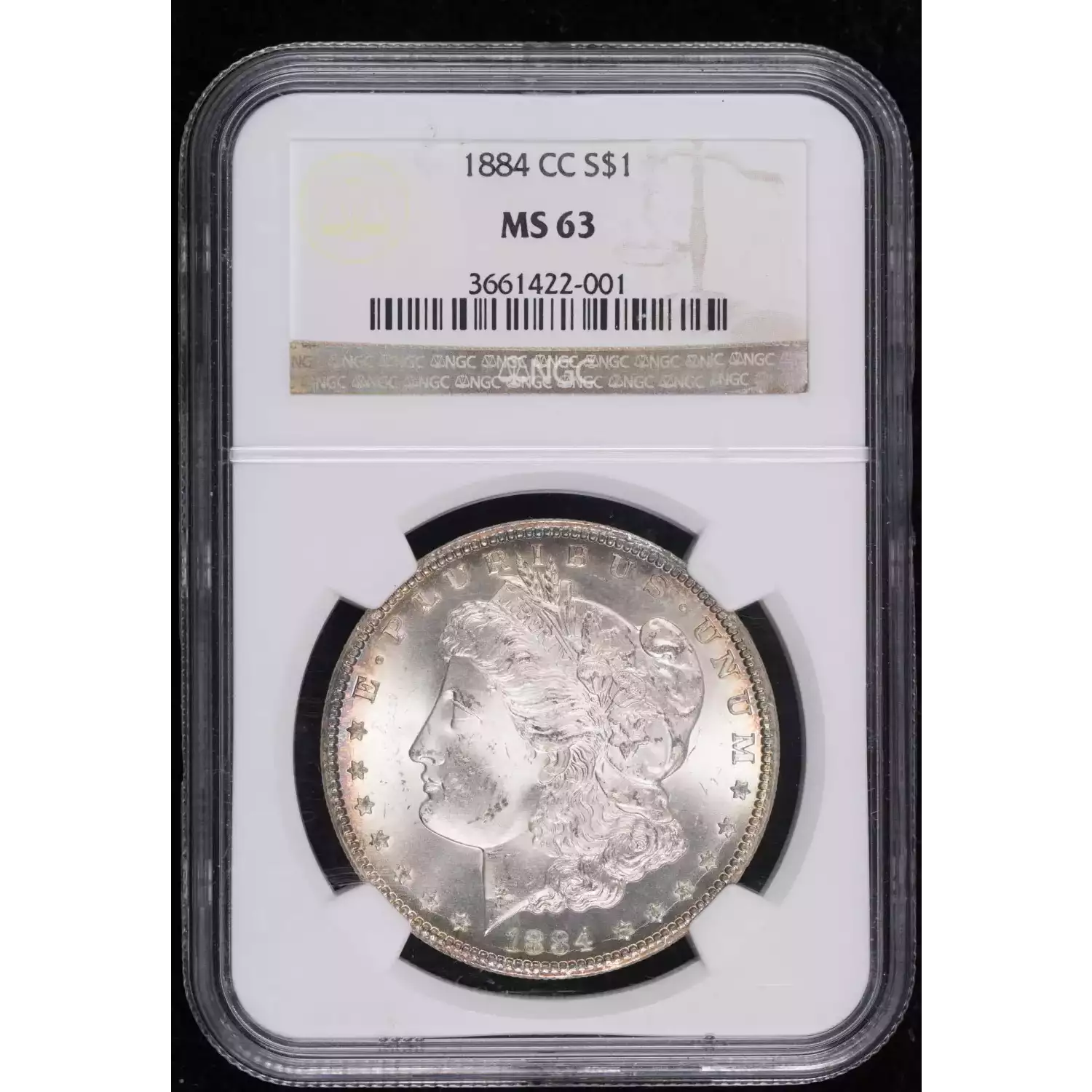 1884-CC Morgan Silver Dollar NGC MS-63 - Hertel's Coins Inc.