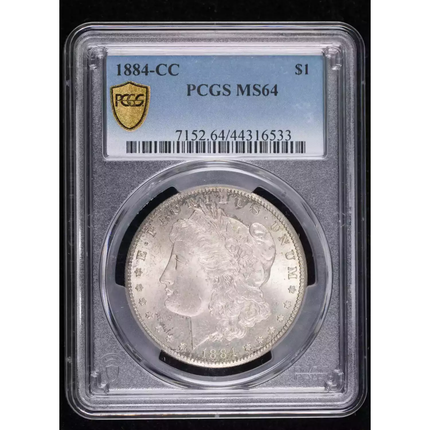 1884-CC Morgan Silver Dollar PCGS MS-64 - Hertel's Coins Inc.