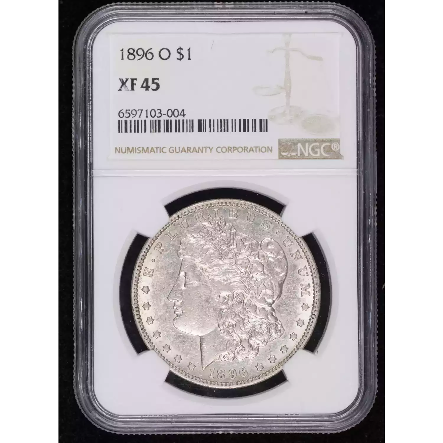 1896-O Morgan Silver Dollar NGC XF-45 - Hertel's Coins Inc.