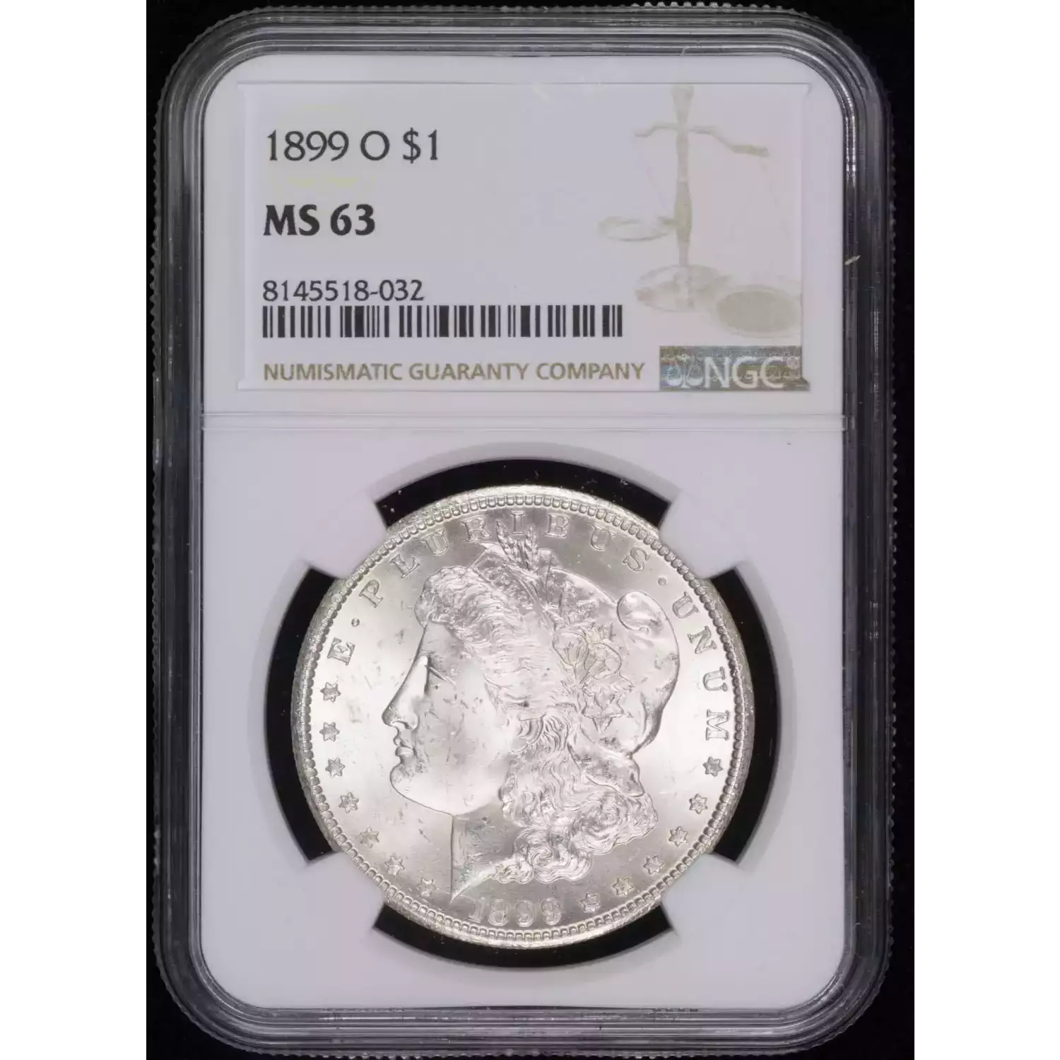1899-O Morgan Silver Dollar NGC MS-63 - Hertel's Coins Inc.