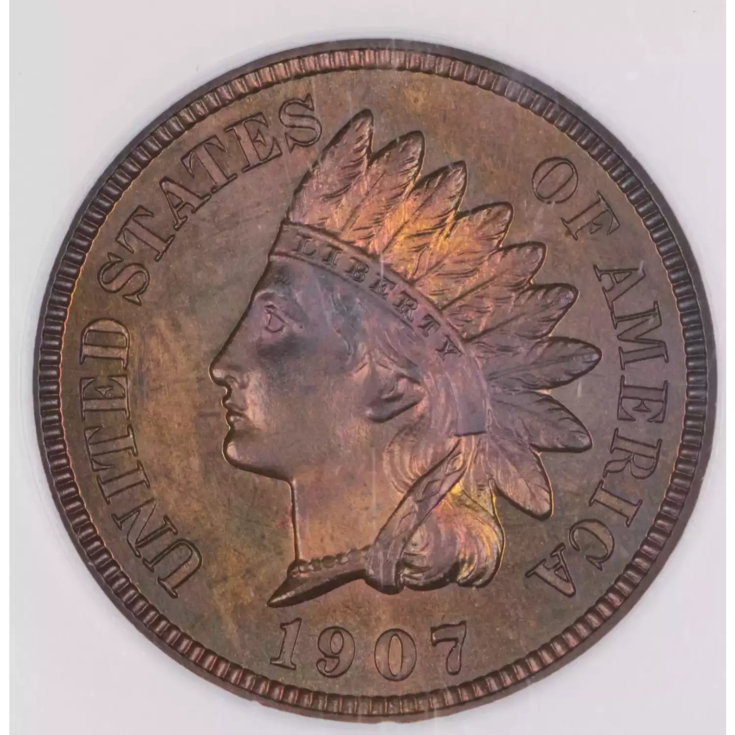 1907 Small Cents Indian Head NGC PF-65 RB Proof - Hertel's Coins Inc.