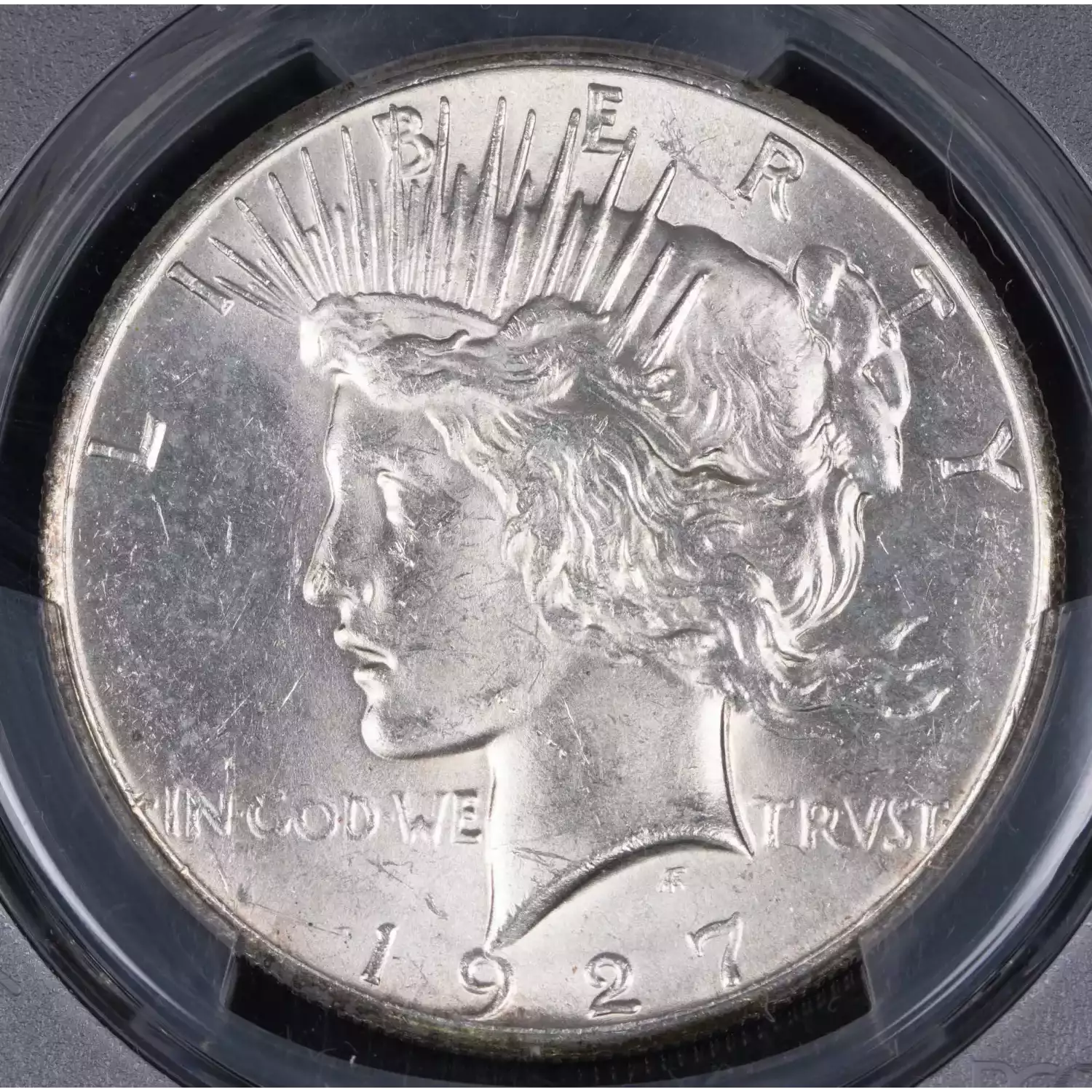 1927 Peace Silver Dollar PCGS MS-62 - Hertel's Coins Inc.