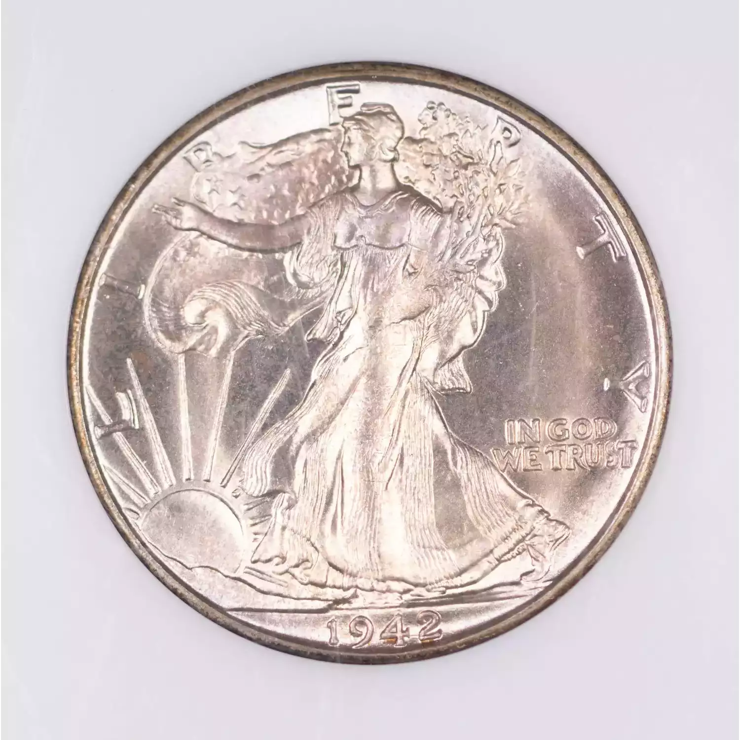 1942-S Half Dollars Liberty Walking NGC MS-65 - Hertel's Coins Inc.