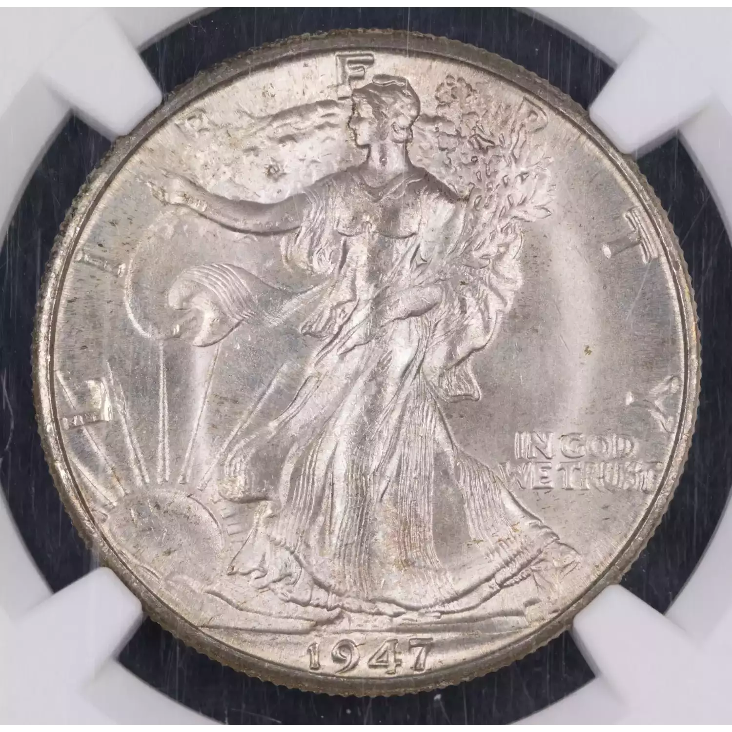 1947-D Half Dollars Liberty Walking NGC MS-65 - Hertel's Coins Inc.