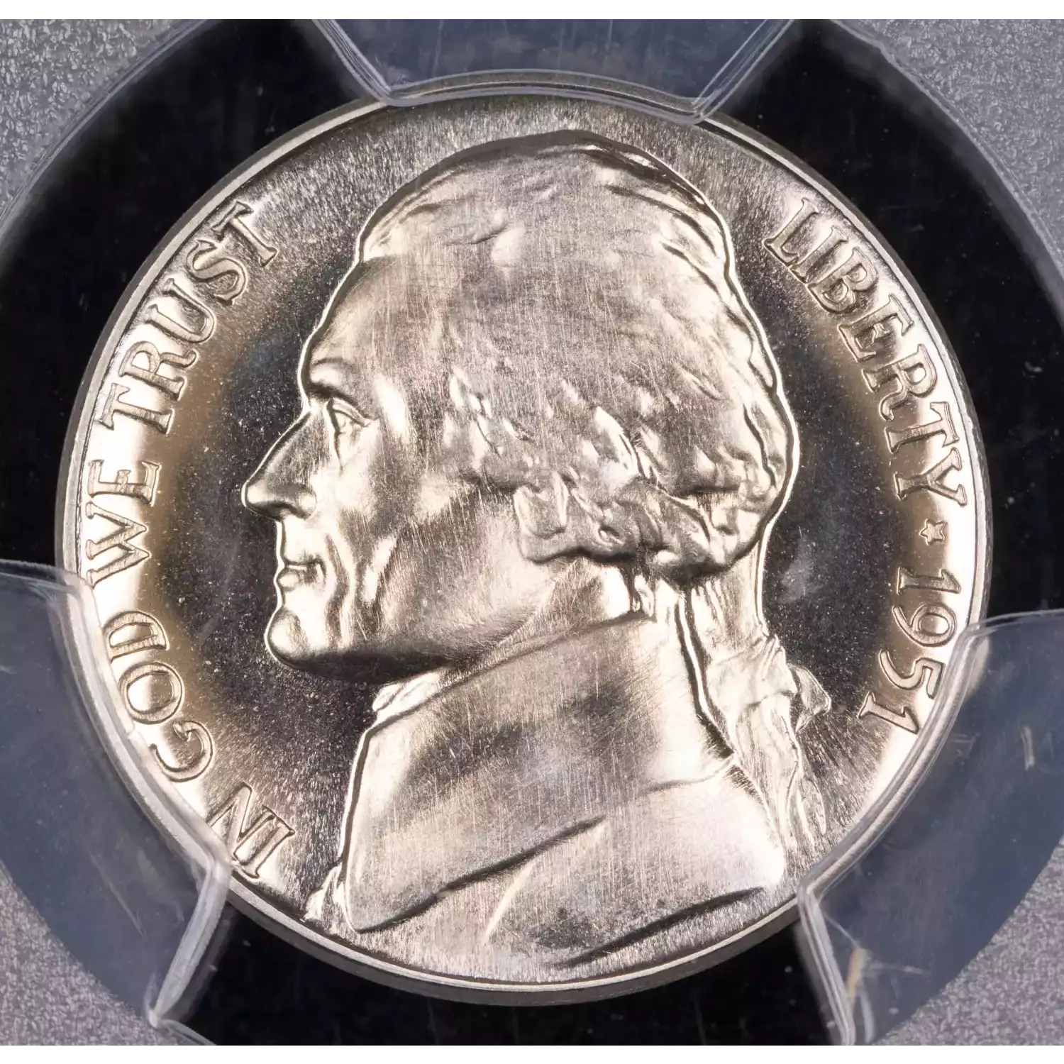 1951 Nickel Jefferson PCGS PR-67 - Hertel's Coins Inc.