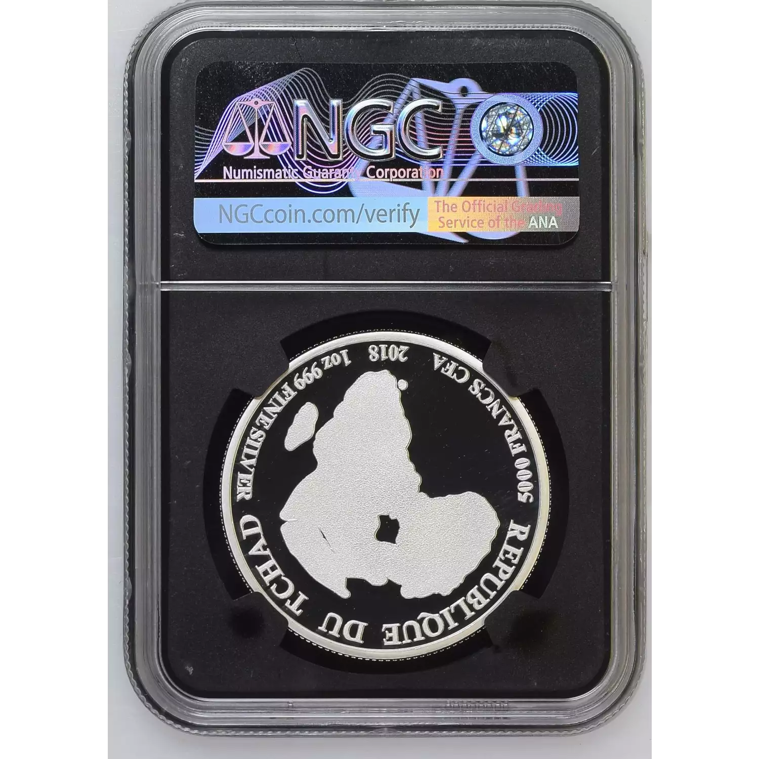 2018 CHAD Silver 1000 FRANCS NGC PF-70 ULTRA CAMEO African Lion First ...