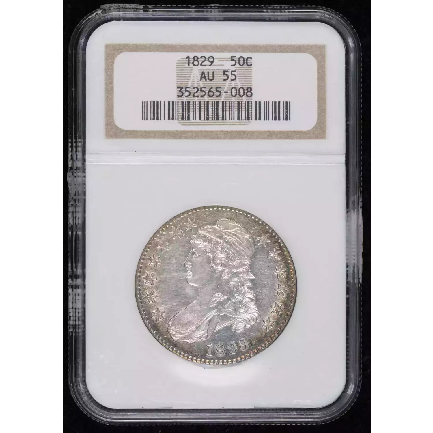 1829 Capped Bust Half Dollars NGC AU-55 - Hertel's Coins Inc.