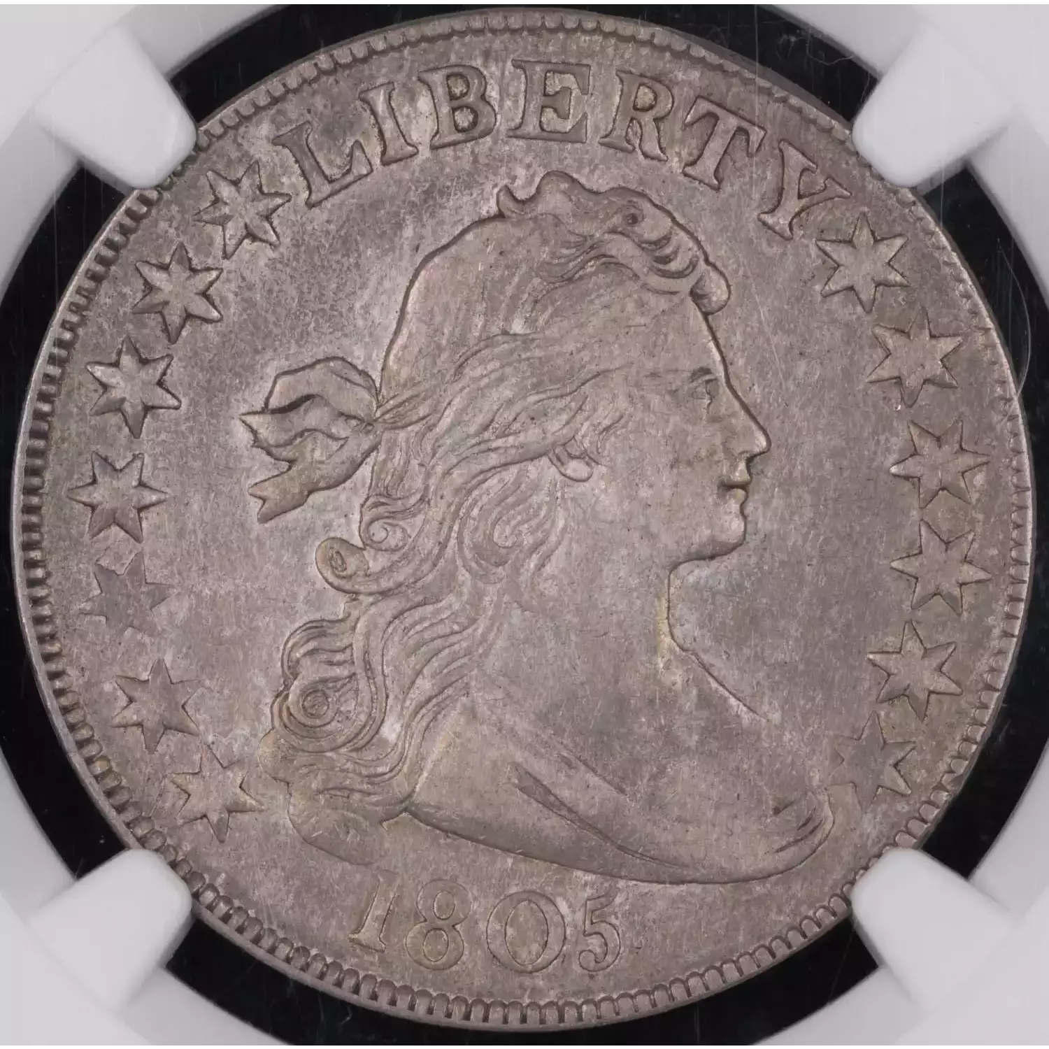 1805 NGC XF-40 CAC Half Dollars Draped Bust CAC - Hertel's Coins Inc.