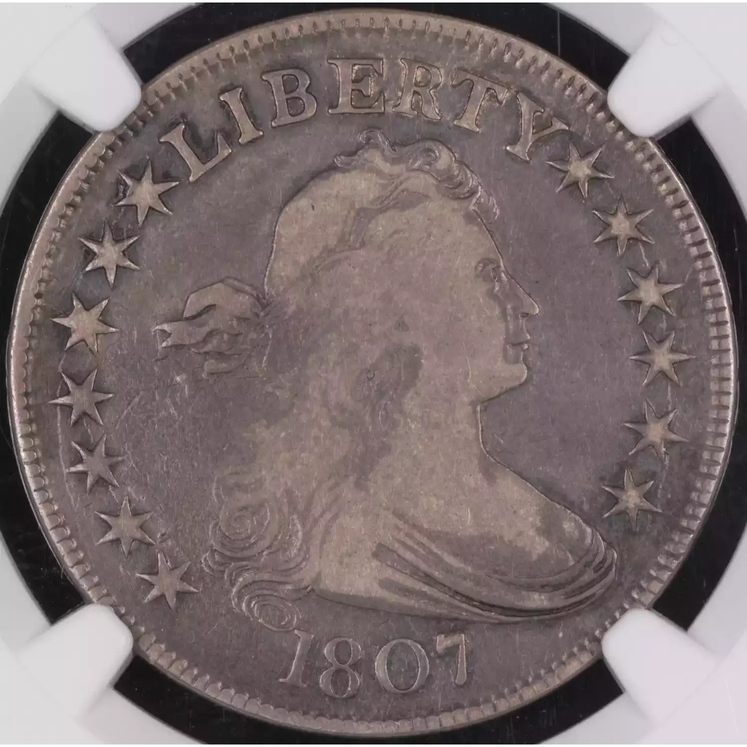 1807 Half Dollars Draped Bust NGC F-12 - Hertel's Coins Inc.