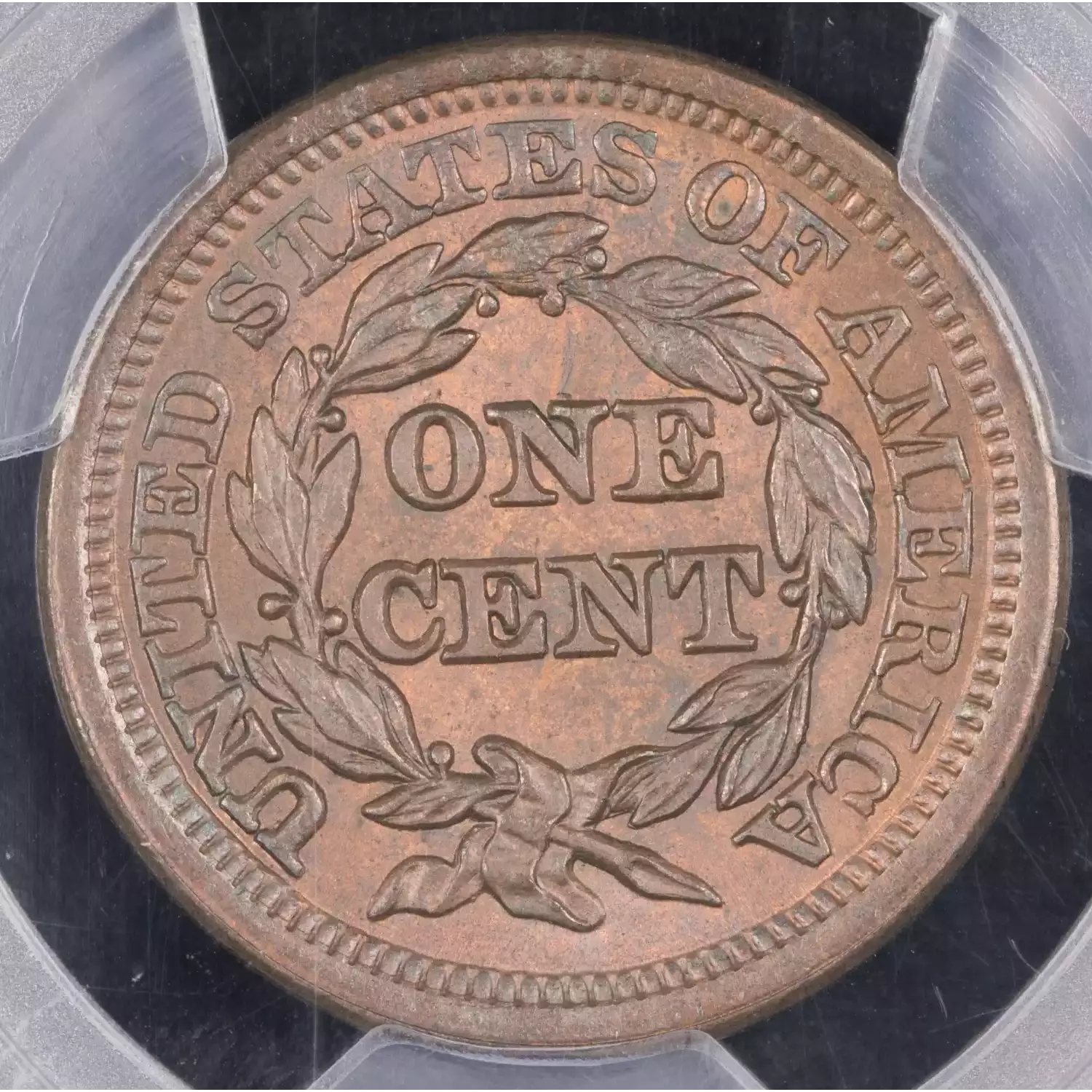 1853 Braided Hair Cent PCGS MS-65 BN CAC CAC - Hertel's Coins Inc.
