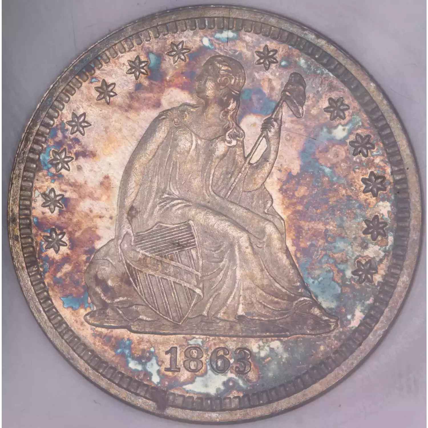 1863 Seated Liberty Quarter NGC MS-64 CAC FATTY HOLDER CAC - Hertel's ...