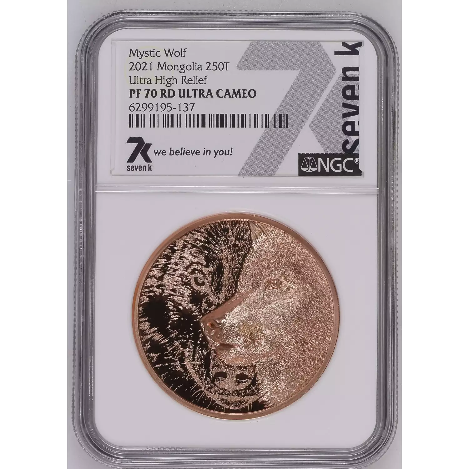 2021 MONGOLIA Copper MONGO NGC PF-70 RD ULTRA CAMEO Ultra High Relief ...