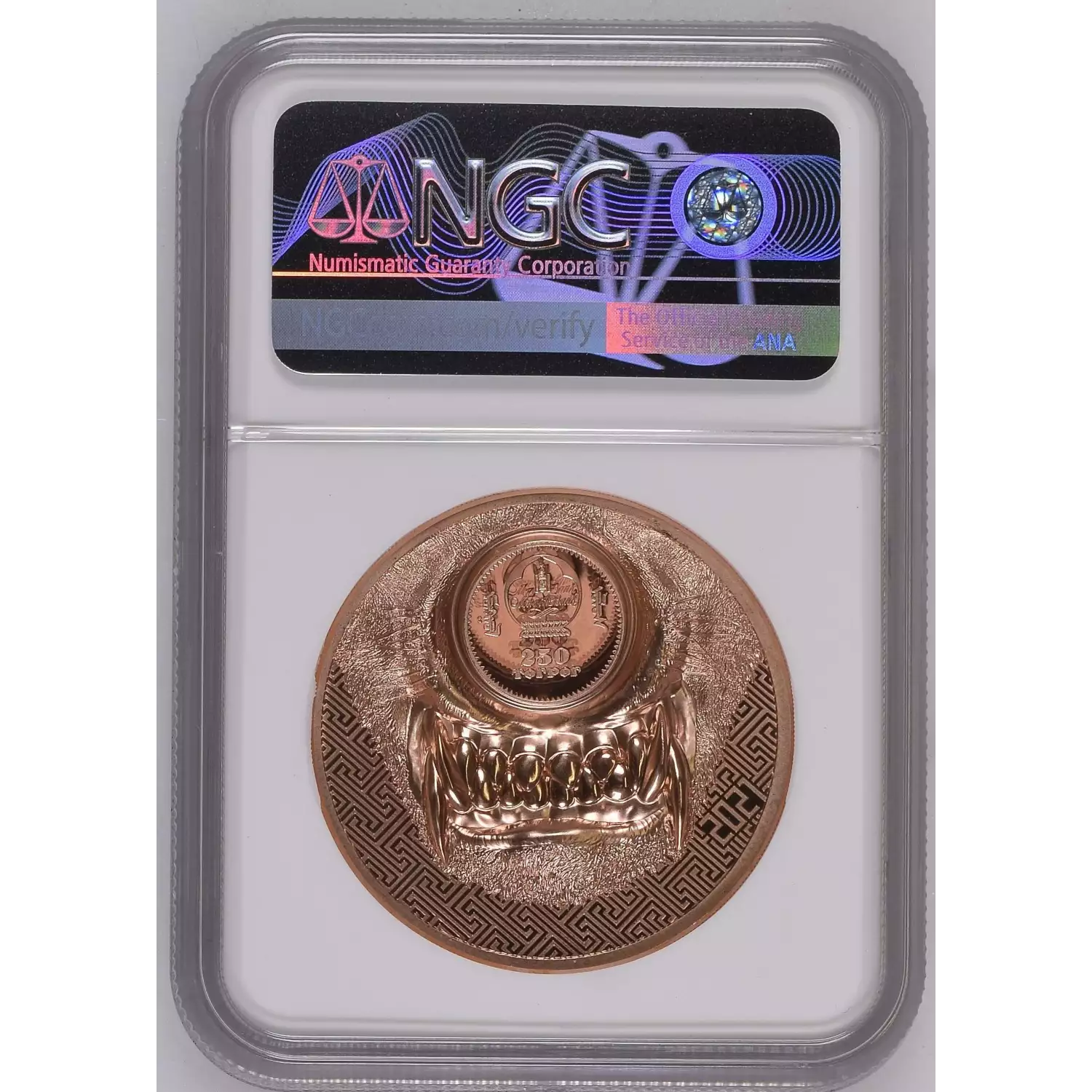 2021 MONGOLIA Copper MONGO NGC PF-70 RD ULTRA CAMEO Ultra High Relief ...