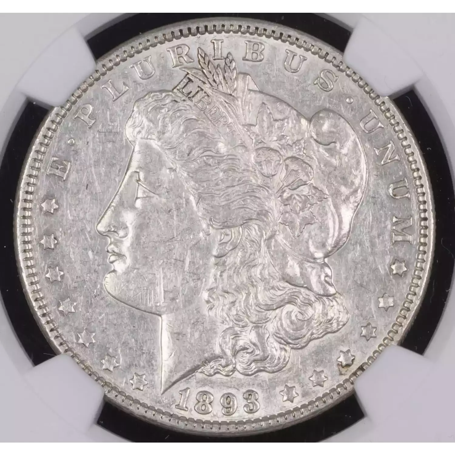 1893 Morgan Silver Dollar NGC AU-50 - Hertel's Coins Inc.