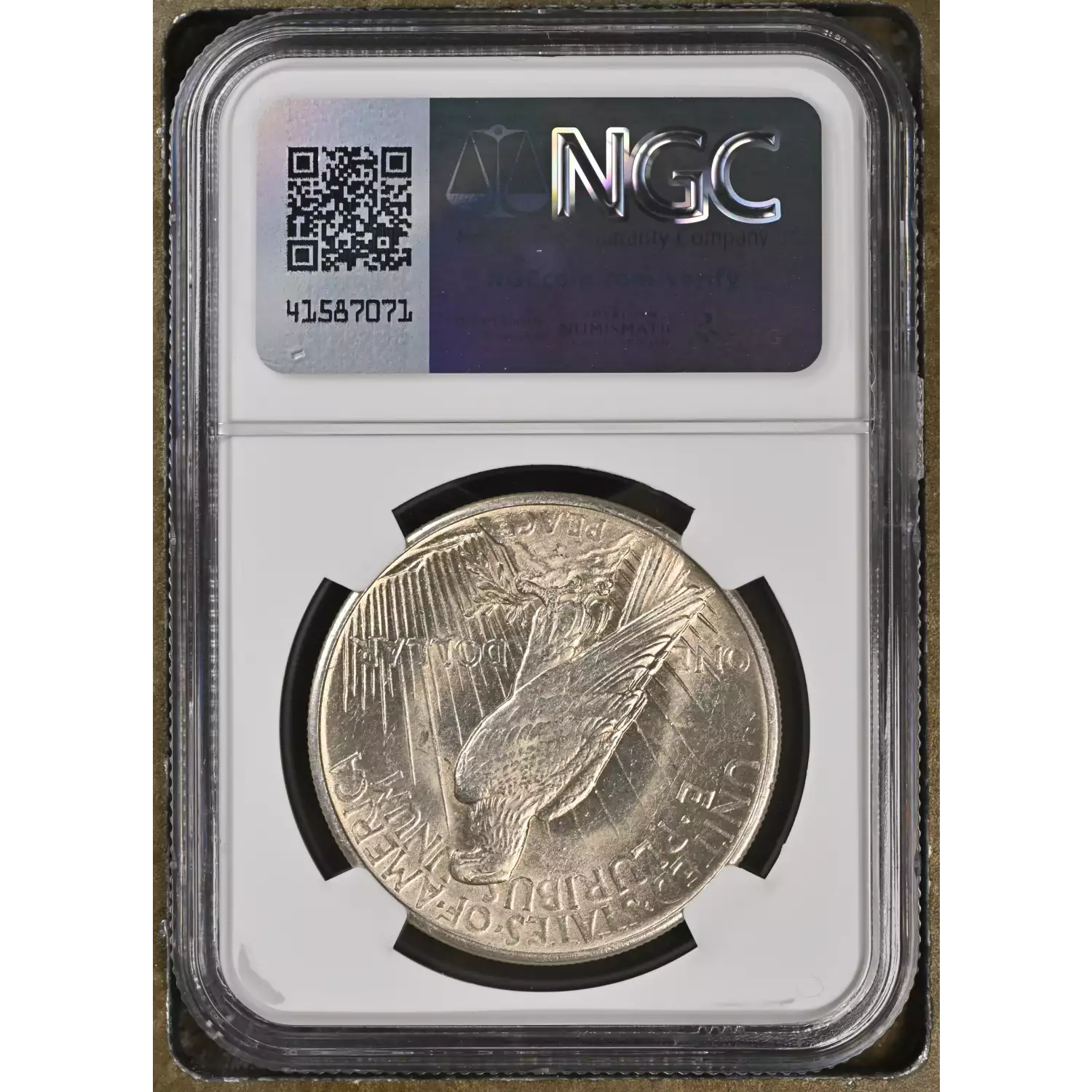 1921 Peace Silver Dollar NGC MS-61 HIGH RELIEF - Hertel's Coins Inc.