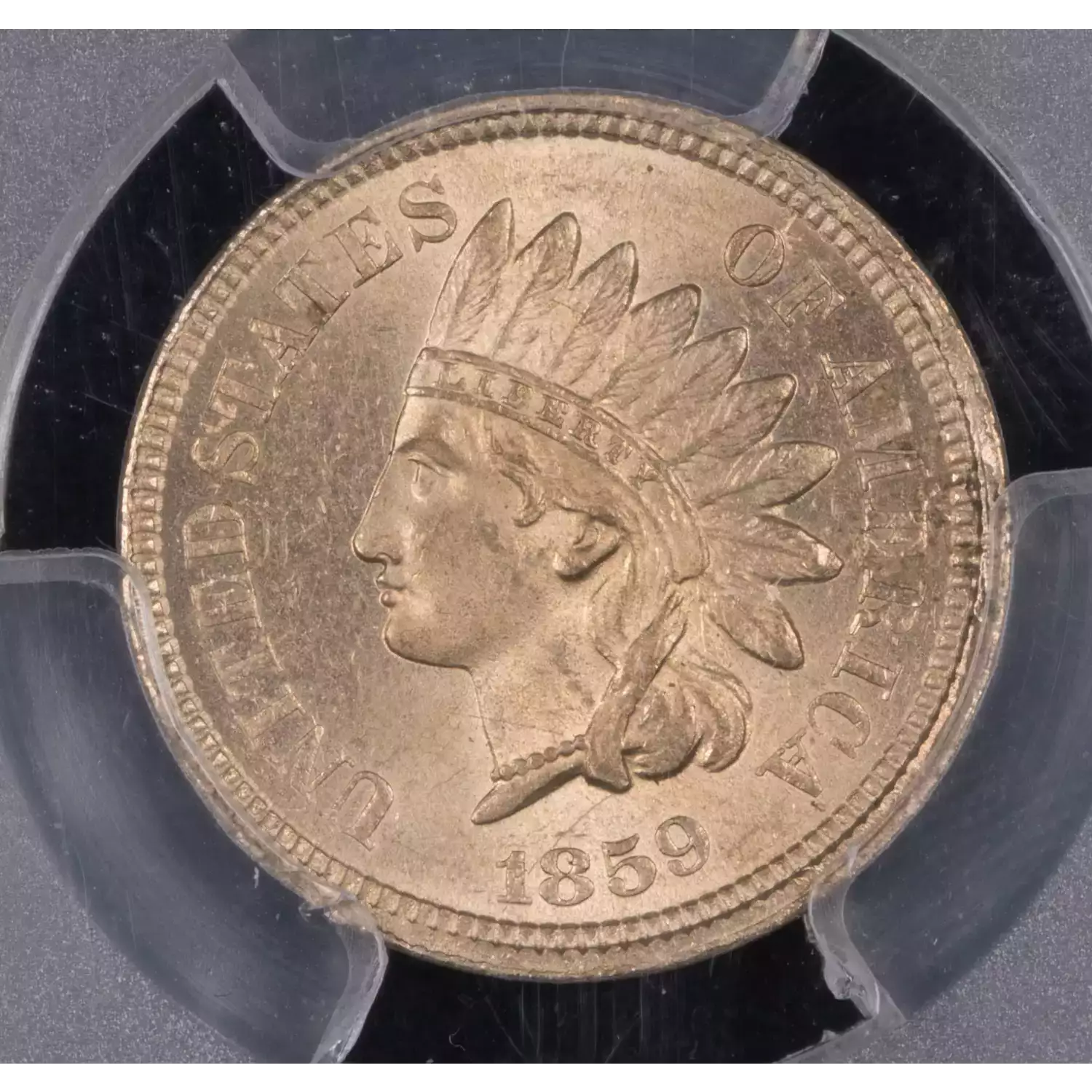 1859 Small Cents Indian Head PCGS MS-64 - Hertel's Coins Inc.