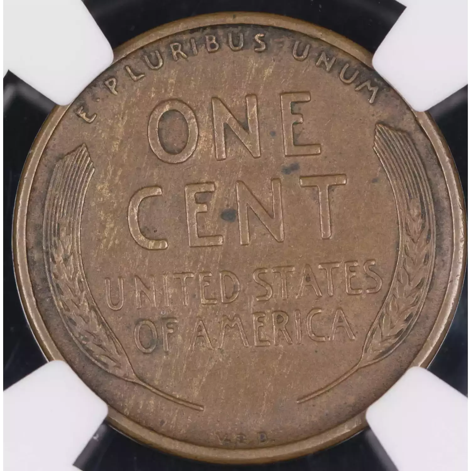 1909-S VDB Small Cents Lincoln, Wheat Ears Reverse NGC XF-40 BN - Hertel's Coins Inc.