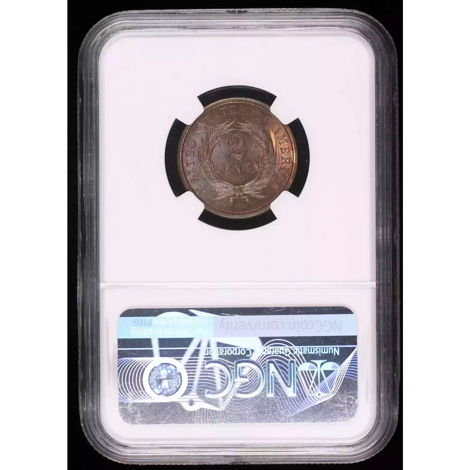 1864 Two cent pieces NGC MS-66 BN - Hertel's Coins Inc.